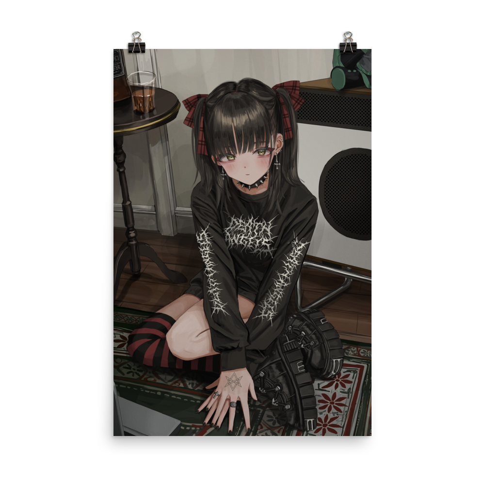 Anime Egirl Goth Poster | The Kato Collection